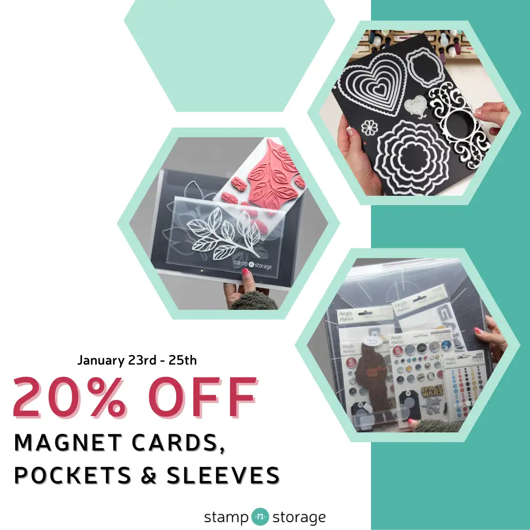 Stamp-N-Storage Save 20% on Magnet Cards, Pockets & Sleeves – Three ...